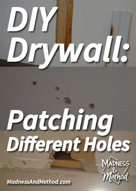 DIY Drywall Patching Different Holes Madness Method How To Patch Drywall Diy House