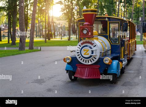 Excursion Electric Train For A Walk In The Park A Small Train Ride For