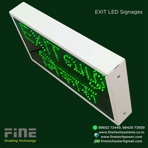 Aluminum Rectangle Exit Signage Board For Indoor At ₹ 1900 Piece In Tiruppur