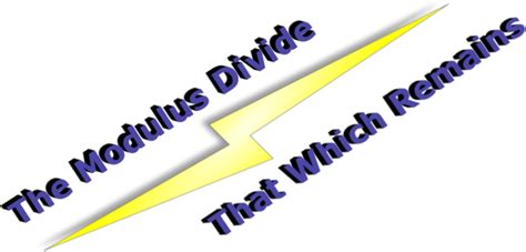 Services The Modulus Divide That Which Remains