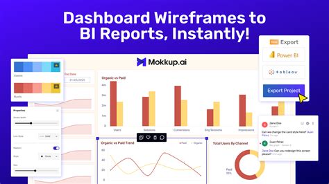 Dashboard Wireframing Tool Design And Present Mokkup Ai Create Stunning Dashboard Mocks In