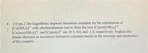 Solved 10 ﻿pts ﻿the Logarithmic Stepwise Formation