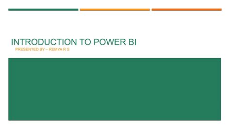 1 POWER BI Introduction Pengenalan Power Bi PPT
