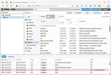 how to install updates on proxmox free server decode