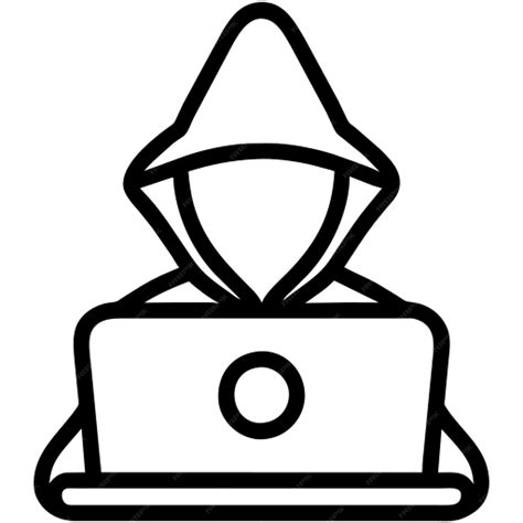 Premium Vector Hacker Icon Outline