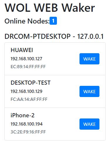 GitHub Boypt Wolwaker Wake On Lan WOL WEB Waker