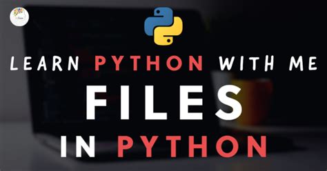 Files In Python I Sapna