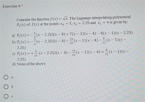 solved exercise 4 consider the function f x vx the