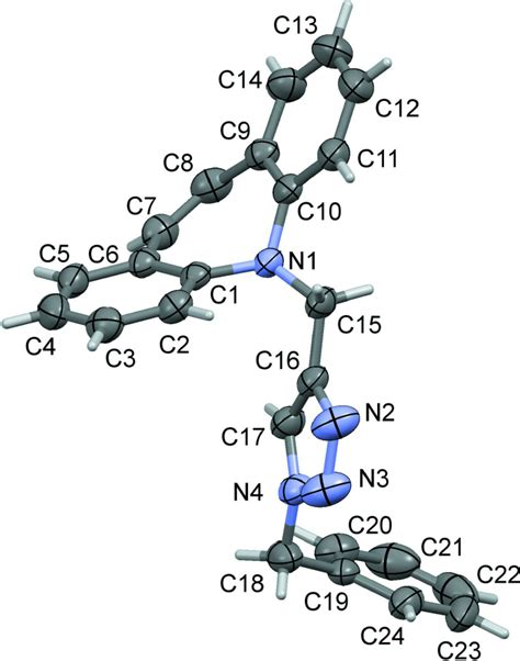 A View Of The Molecular Structure Of The Title Molecule With Atom