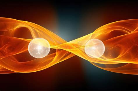Quantum Entanglement Scientific Technology Abstract Concept AI Generated Stock Photo Image