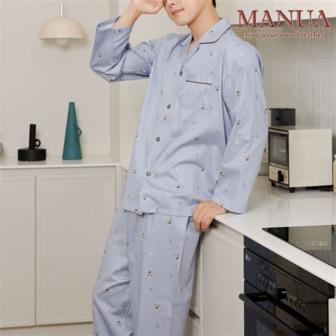 마누아 남성 슬로우리빙 파자마 잠옷세트 Jxmny851 이랜드몰