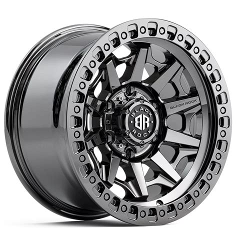 4x4 Rims Black Rock Cage Black Chrome Nyc Wheels