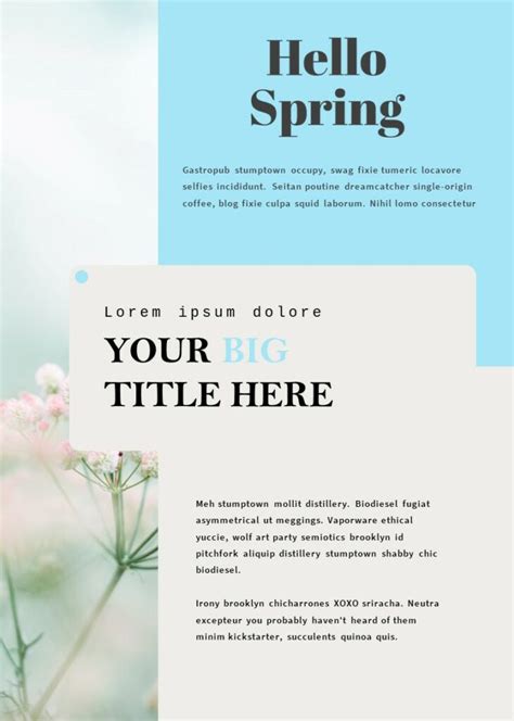 Hello Spring PowerPoint Template MasterBundles