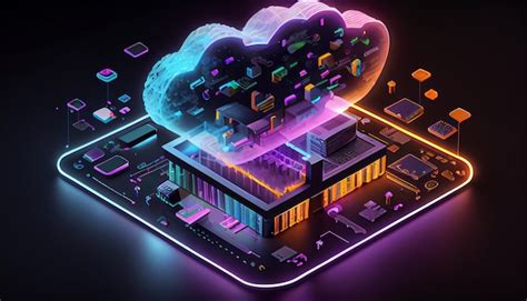 Premium Ai Image Cloud Technology Concept Data Center Concept Ai Generated Image