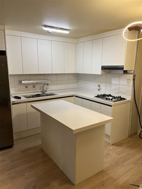 인천 두진아파트 36평싱크대설치인천씽크대공장36평주방교체비용예쁜주방인테리어화이트주방무광 30평