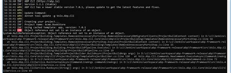 Abp Cli Error · Issue 9458 · Abpframeworkabp · Github