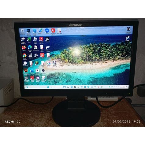 Jual Monitor LCD LENOVO 19 Inch Wide Screen Normal Shopee Indonesia