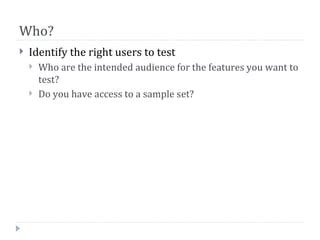 Reactome Usability Testing Is It Useful PPT