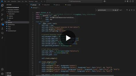 infotactsolution python tkinter internship passwordgenerator