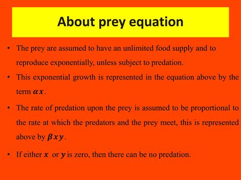 Predator Prey Models Lotka Voltera Model Nicholson Bailey Model