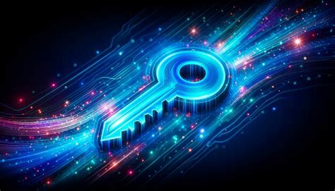 Premium Ai Image Key On A Digital Background The Concept Of Cyber Security Generative Ai