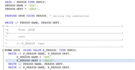 Sap Abap Tech Types Of Pass Value With Subroutines And How To Use