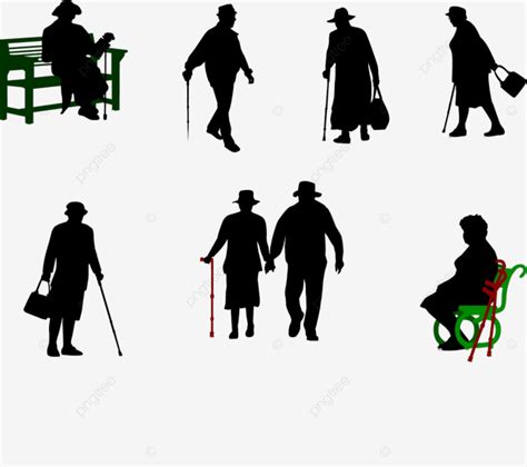 노인의 실루엣 사람들 자세 벤치 Png 일러스트 및 벡터 에 대한 무료 다운로드 Pngtree