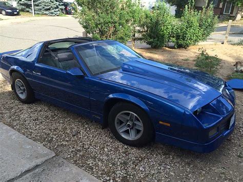 3rd Gen Blue 1989 Chevrolet Camaro T Tops Automatic For Sale