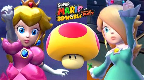 Super Mario 3d World And Bowsers Fury All Mega Mushrooms Peach
