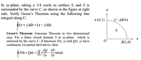 SOLVED In Xy Plane Taking Circle As Surlace S And Is Surrounded By The Curve C As Shown In