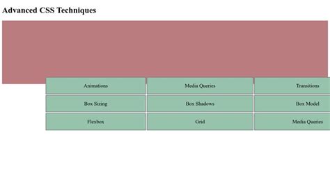 Advanced Css techniques