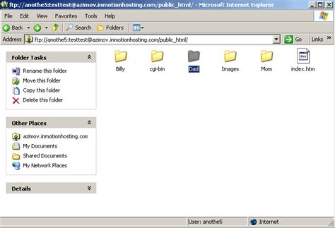 Ftp Using Internet Explorer Inmotion Hosting Support