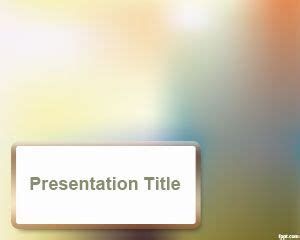 Blur Effect PowerPoint Template