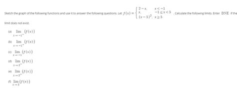 Solved Sketch The Graph Of The Following Functions And Use Chegg