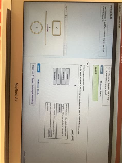 Solved Two Closed Loops A And C Are Close To A Long Wire