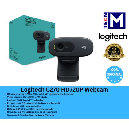 Logitech C Hd Webcam Hd P Fps Widescreen Hd Video Calling Hd Light Correction Noise
