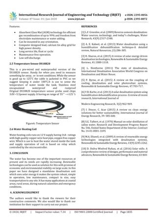 IRJET Water Desalination Using Renewable Energy Source PDF Chemistry Science