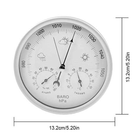 Hygrometer High Accuracy Pressure Gauge Air Weathe Grandado