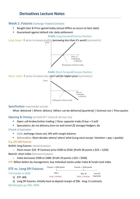 Derivative Securities Lecture Notes Fnce30007 Derivative Securities Unimelb Thinkswap
