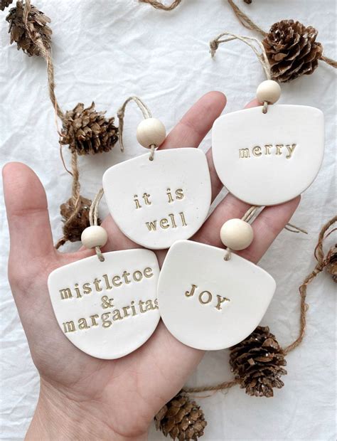 Air Dry Clay Christmas Ornaments Diy Artofit