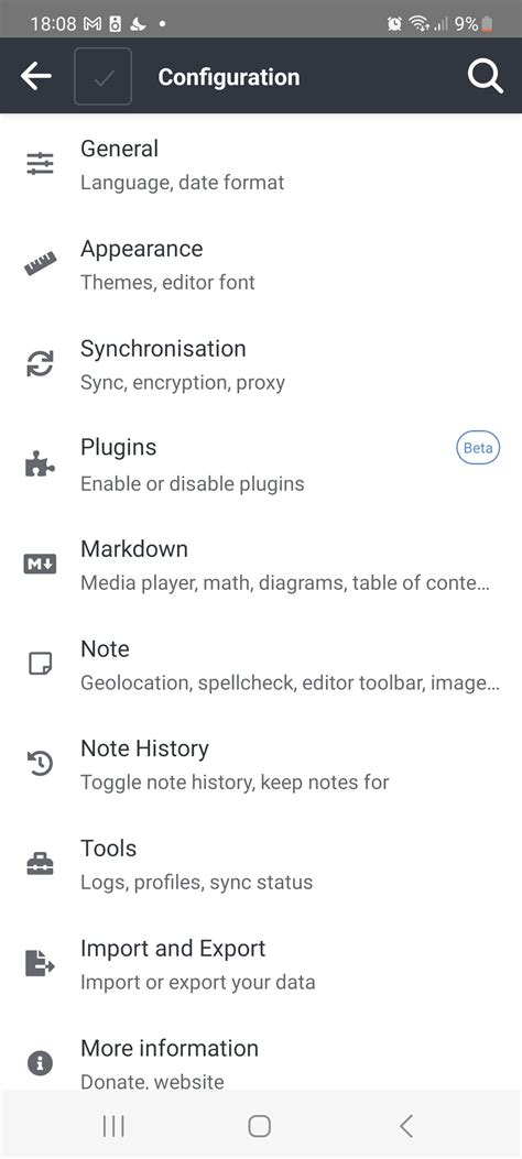 Joplin Mobile 3088 Android No Option To Create New Profile Setup