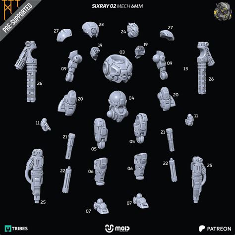 3d Printable Sixray 02 Mech 6mm By Moid