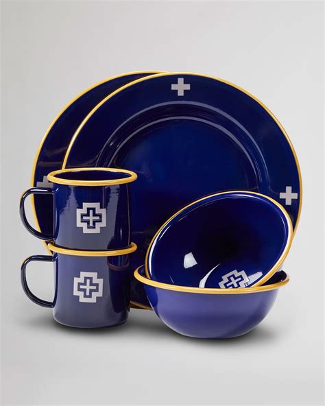 Pendleton Navy Cross Enamelware Dinnerware Your Western Decor