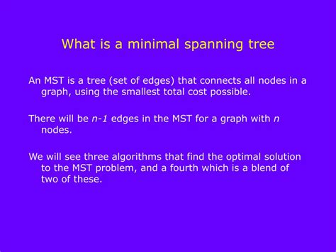 Ppt Minimal Spanning Tree Problems Powerpoint Presentation Free