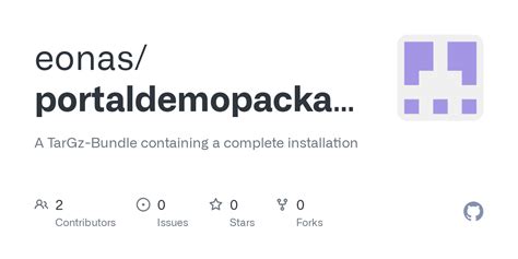 Github Eonasportaldemopackage A Targz Bundle Containing A Complete Installation