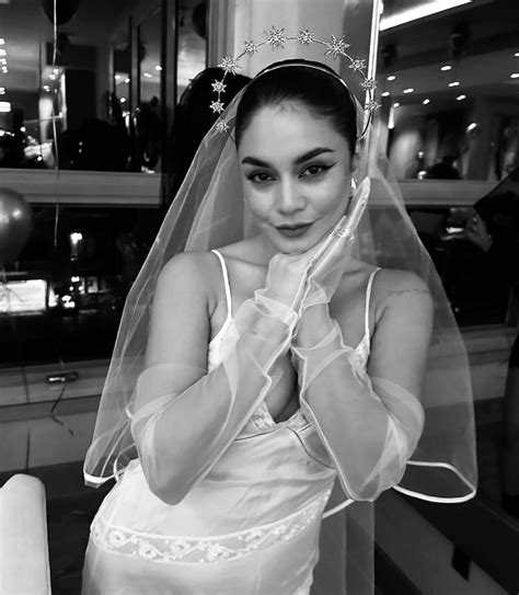 Vanessa Hudgens Dons Custom Wedding Veil In New Pics