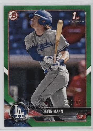 2018 Bowman Draft Green 99 Devin Mann Bd 15 Ebay