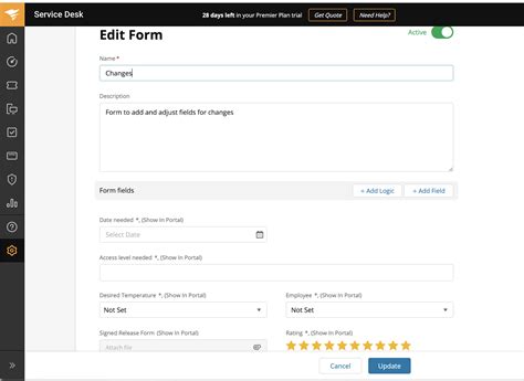Custom Fields Not Reflecting In Change Form Forum SolarWinds Service Desk SWSD THWACK