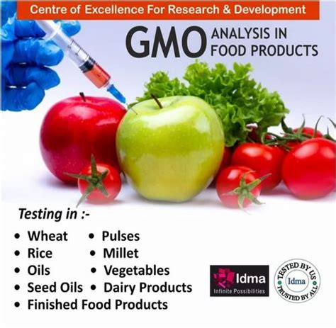 Gmo Testing In Food Products Idma Laboratories Limited Id 2851056617962