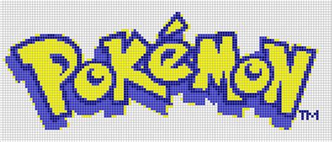 Pokemon Title By Hama Girl On Deviantart Pokemon Cross Stitch Pixel